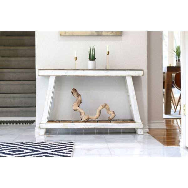 46" Luxe Aztec A Frame Console (White Combo) - Bed Bath & Beyond - 38444849
