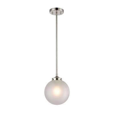 Single Glass Round Globe Pendant Light - 10 Inch One Light Mini ...