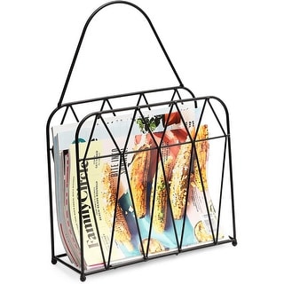 Juvale Wall Mounted Magazine Rack - Hanging Mail and Document Organizer ...