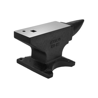 Single Horn Anvil,100Lbs Cast Steel Anvil, High Hardness Anvil - Bed ...