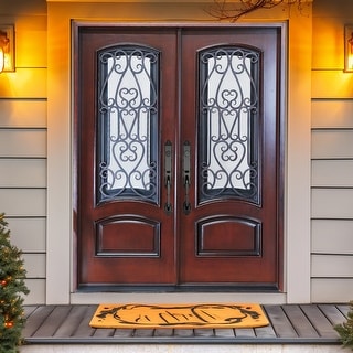 KaMic 60" x 80" Resilient PU Composite Exterior Front Door Left-Inswing ...