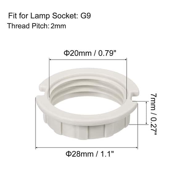 G9 Light Socket Rings Lamp Shade Holder Adapter Ring for Light Fixture ...