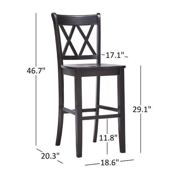 Eleanor X Back Bar Height Chairs (Set of 2) by iNSPIRE Q Classic - Bed ...