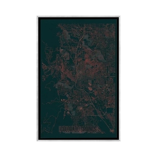 iCanvas "Colorado Springs Infrared Urban Blueprint Map" by Hubert ...