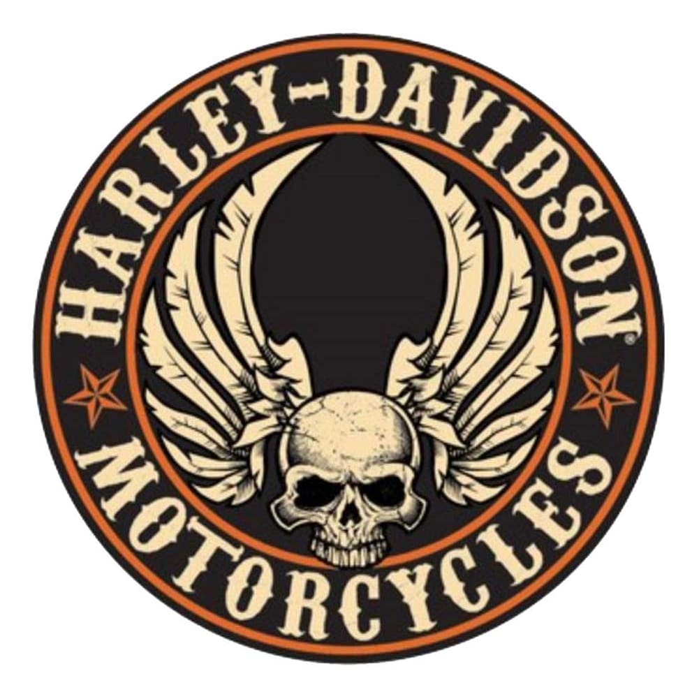 HARLEY DAVIDSON METAL TIN SIGN MOTORCYCLE TRADEMARK GARAGE WALL DECOR ...