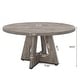 47 Inch Round Dining Table for 4, Wood Farmhouse Dinner Dinning Table ...