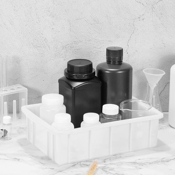 8"x5"x2" Plastic Lab Tray Rectangle Utility Stackable Box Craft ...