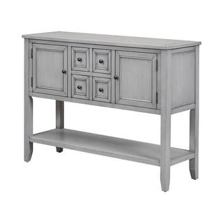 Cambridge Series Buffet Sideboard Console Table with Four Small Drawers ...