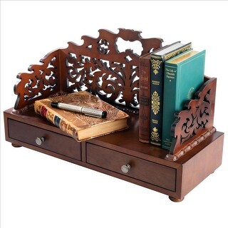 Design Toscano Antiquarian Floral Tracery Desktop Book Organizer - Bed ...