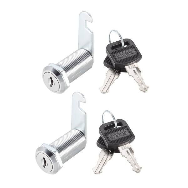 Cam Lock 35mm Cylinder Length Fit Max 30mm Panel Keyed Different 2Pcs ...