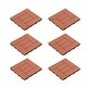 Patio and Deck Tiles - 6-Pack Interlocking Criss-Cross Pattern Outdoor ...