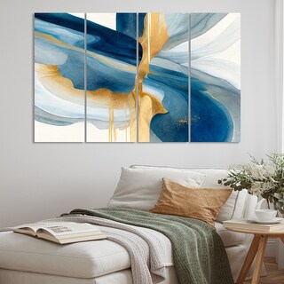 Designart "Bold Expression Art I" Modern Spiral Multipanel Canvas Print ...