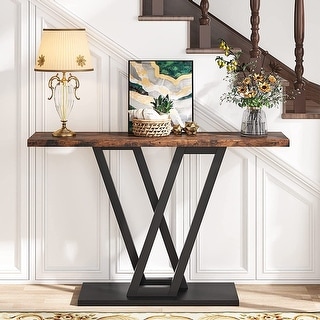 Wood Narrow Console Table Behind Couch Sofa Table for Living Room - 54 ...
