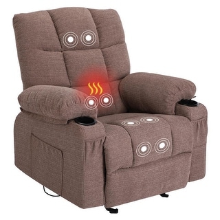 Recliner Chair Heating sofa with USB and 2 Cup Holders - Bed Bath ...
