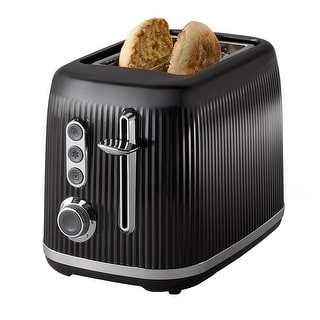 Oster Retro 2 Slice Toaster with Extra Wide Slots in Black - Bed Bath ...