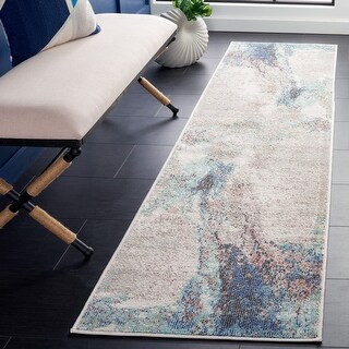 SAFAVIEH Phoenix Ingke Modern Abstract Rug - 2'2" x 9' Runner - Bed ...