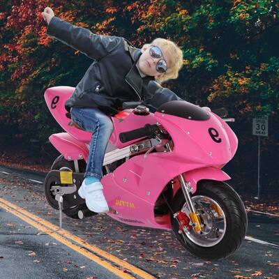 Mini Gas Power Pocket Bike Motorcycle 49cc 4-Stroke Engine For Kids And ...