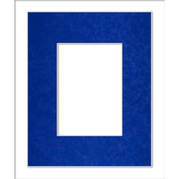 10x12 Mat Bevel Cut for 8x10 Photos - Acid Free Royal Blue Suede Precut ...