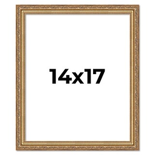 25x15 Frame Gold Solid Wood Picture Frame Width 1.625 Inches | Interior ...