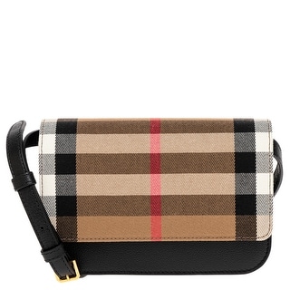 Burberry Madison Check and Leather Crossbody Bag - Bed Bath & Beyond ...