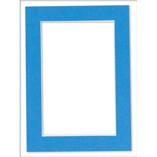 12x18 Mat Bevel Cut for 10x15 Photos - Acid Free Bay Blue Precut ...