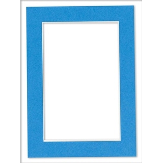 8x12 Mat Bevel Cut for 5.5x8.5 Photos - Acid Free Bay Blue Precut ...