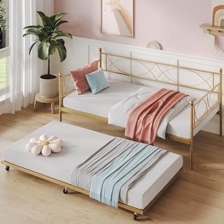 daybed with Trundle, Metal Daybed and Trundle Set, Day Bed Sofa Bed ...