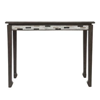 48" Brown and White Contemporary Counter Table - Bed Bath & Beyond ...