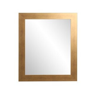 BrandtWorks Brushed Gold Wall Mirror 32'' x 22'' - A/N - Bed Bath ...