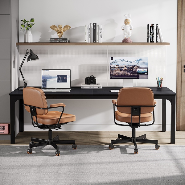 78.8 Extra Long 2 Person Computer Desk with Metal Legs for Home Office Bedroom On Sale Bed Bath Beyond 40039836