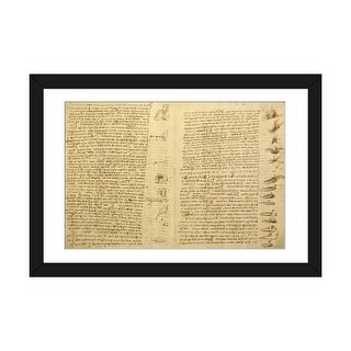 iCanvas "A page from the Codex Leicester, 1508-12 " by Leonardo da ...