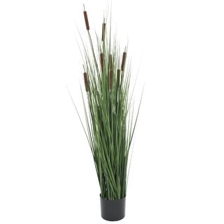 Artificial Grass Plant with Bulrush 47.2" - as picture - Bed Bath ...
