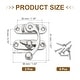 Wooden Box Hasp Latch Vintage Lock Clasp Swing Arm Right Latch Hook ...
