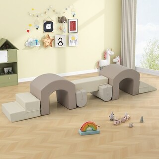 7 in 1 Indoor Soft Play Sets Foam Climber for Toddler - Bed Bath ...