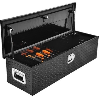 Modern 39"Aluminum Tool Box Diamond Plate Chest Box - 39" - Bed Bath ...