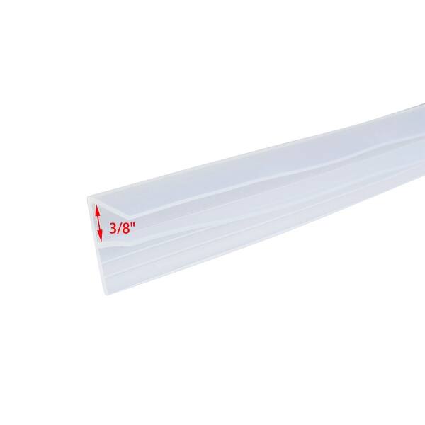 98-" F Shaped Frameless Window Shower Door Seal for 3/8-" Glass ...