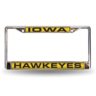 Collegiate University of Iowa Laser Chrome Acrylic License Plate Wall ...