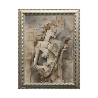 Girl with Mandolin (Fanny Tellier) by Pablo Picasso Oil Painting Silver ...