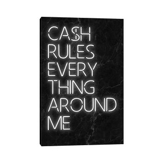 iCanvas "Cash Rules" by Ink & Drop Canvas Print - Bed Bath & Beyond ...
