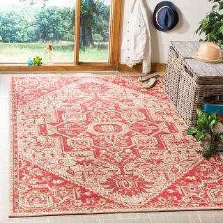 SAFAVIEH Linden Efmorfia Indoor/ Outdoor Waterproof Patio Backyard Rug ...