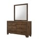 Linette 3 Piece Brown Contemporary Solid Wood And Veneers Fabric Panel ...