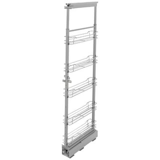 Rev-A-Shelf 5700 Series 58-66 Inch Adjustable Height Pull Out 5 Tier ...