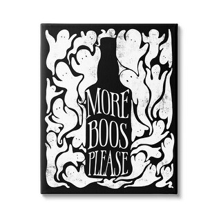 Stupell More Boos Please Funny Liquor Canvas Wall Art, Design by Lil ...