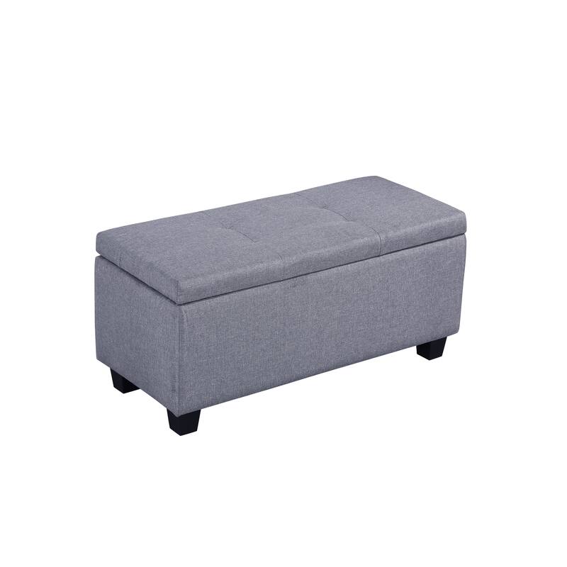 Large Storage Ottoman Bench Set 3 In 1 Combination Ottoman Tufted