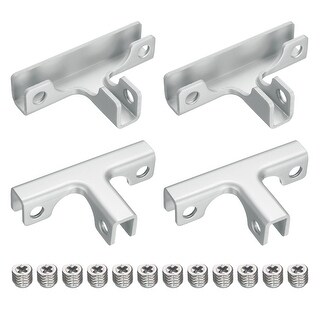 4Pcs Glass Fixing Clip, for 3-7mm T-Shaped (Silver Tone) - Bed Bath ...