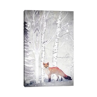 iCanvas "Mr. Winterfox II" by Monika Strigel Canvas Print - Bed Bath ...