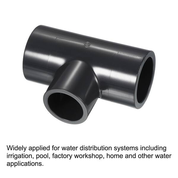 UPVC 1" to 3/4" Reducing Tee Pipe Fitting T Shape Socket Connector ...