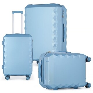 Hikolayae Rachel Collection Hardside Spinner Luggage Sets in Black, 3 ...