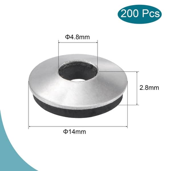 Bonded Sealing Washer Stainless Steel EPDM Rubber Backed Screw Gaskets ...
