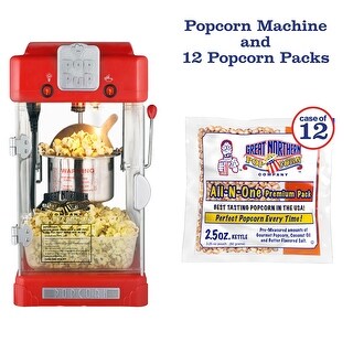 Pop Pup Popcorn Machine - 2.5-Ounce Kettle with 12-Pack Pre-Measured ...